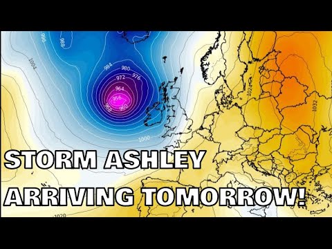 Storm Ashley Arriving Tomorrow! 19th October 2024 - YouTube