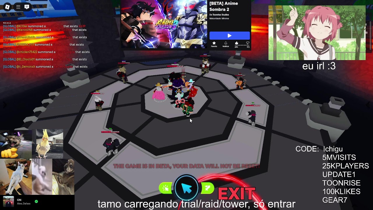 ESPERANDO UPDATE! FARM RAID/TRIAL/TOWER - ANIME SHADOWS 2 - YouTube