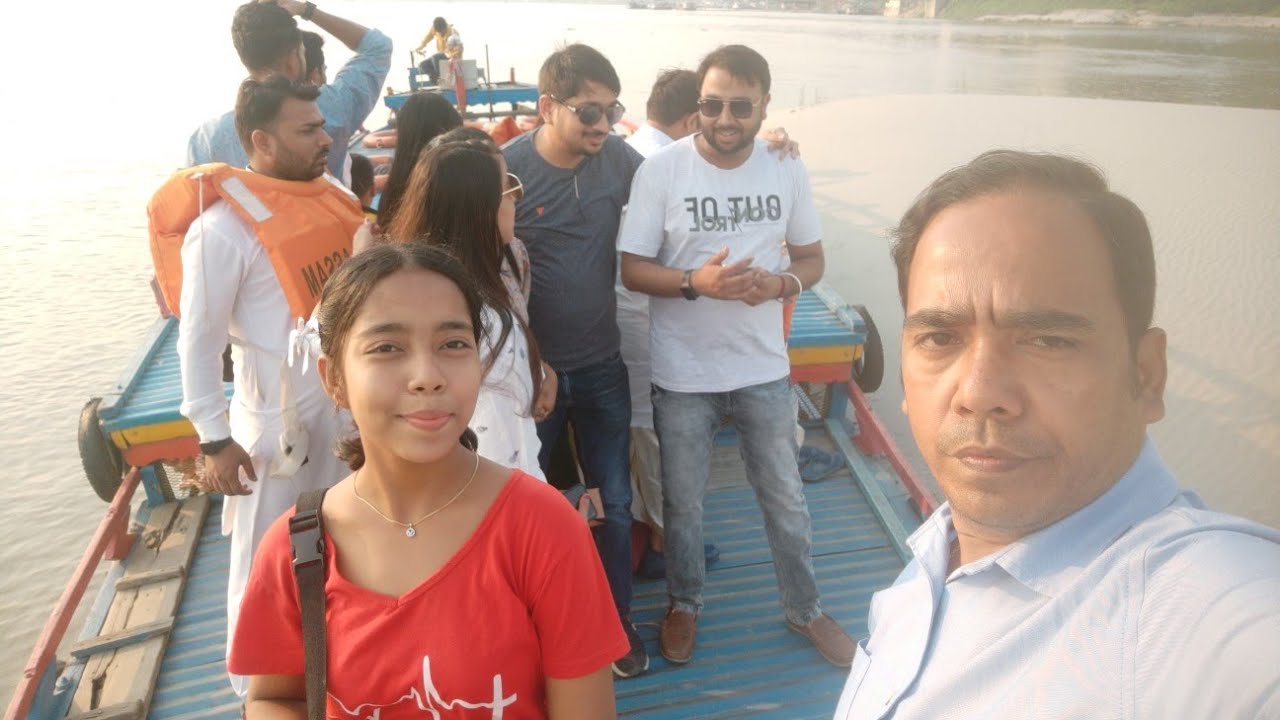 Umananda Mandir Darshan korilu || Brahmaputra river || Boat Riding ...