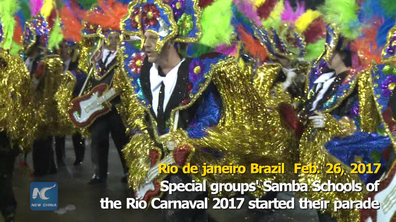 Special groups' Samba Schools of the Rio Carnival 2017 started their ...