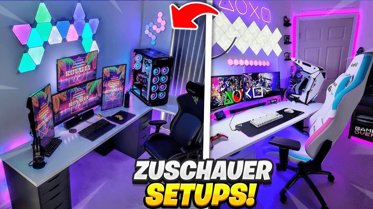 DIE BESTEN Gaming SETUPS meiner ZUSCHAUER!😨 Setups bewerten Part 29 ...