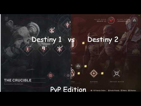 Destiny 1 vs Destiny 2 (PvP Edition) - YouTube
