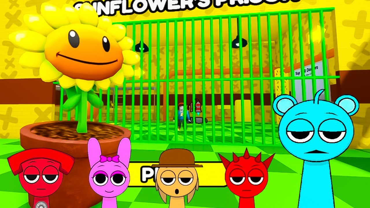 Sprunki Sky Plays Sunflower's Prison Run! Obby in Roblox - YouTube