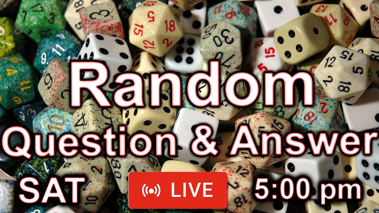 Random Question & Answer 20 Aug - YouTube