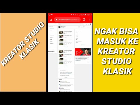 INI PENYEBAB NGAK BISA MASUK KE KREATOR STUDIO KLASIK