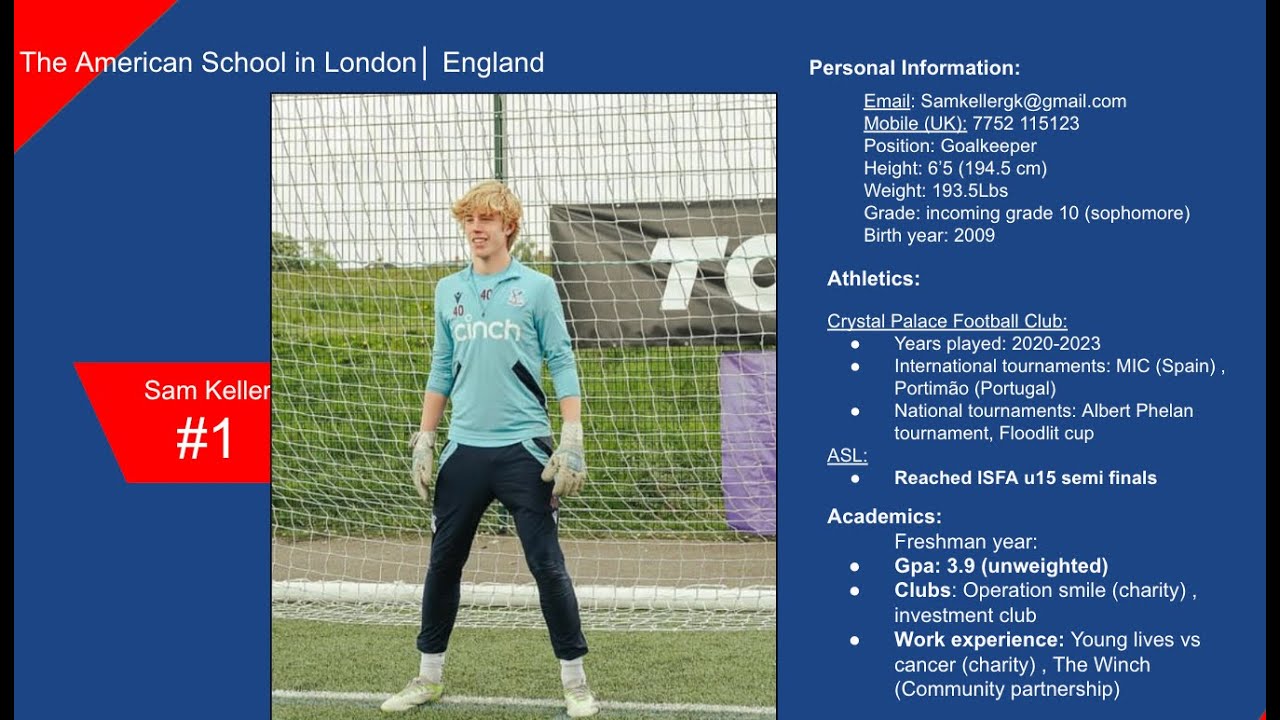 Sam Keller│ Goalkeeper │ Freshman year April - June highlights - YouTube