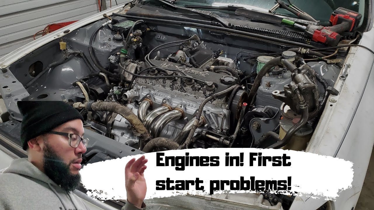 Budget CB7 Accord Build | JDM F23A VTEC Engine Is In! | NO START ISSUE ...