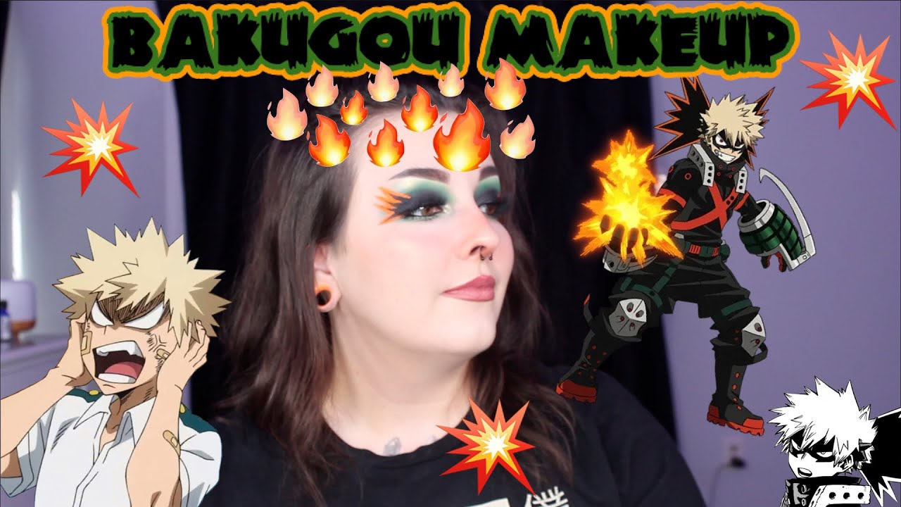 Bakugou Katsuki Themed Makeup 💥 - YouTube