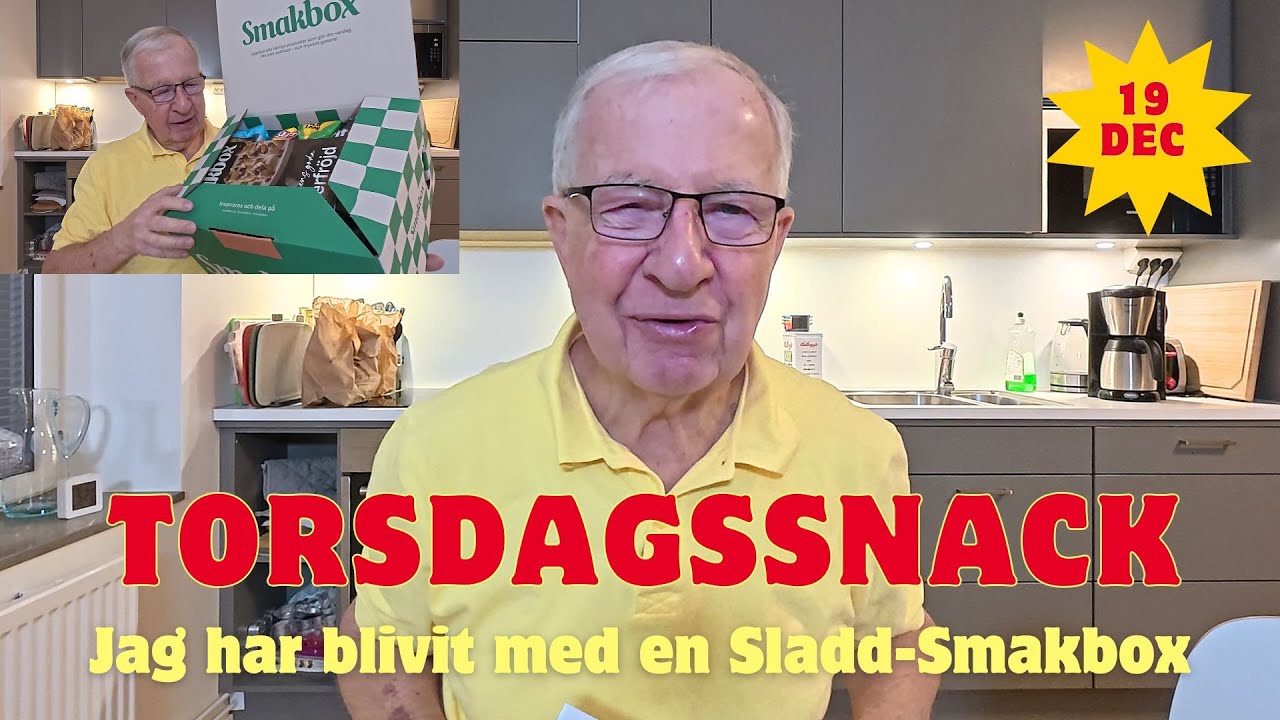 2024-12-19 TORSDAGSSNACK - Jag har blivit med en sladd-Smakbox - YouTube