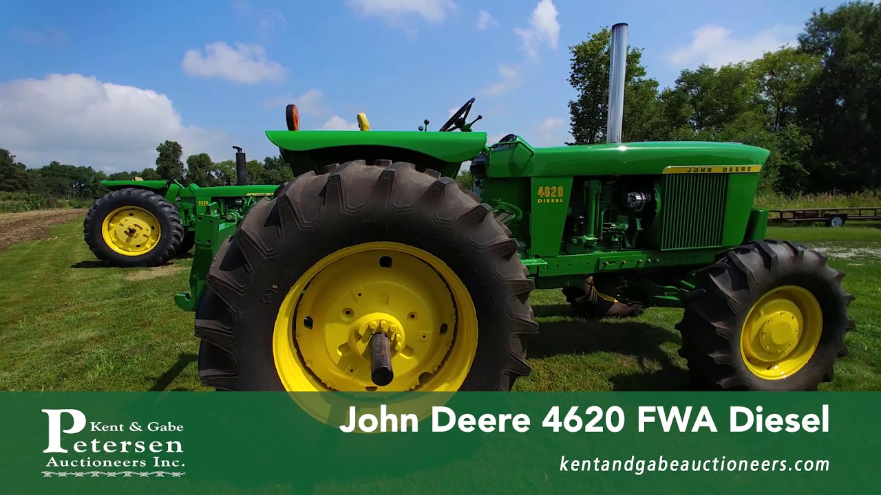 John Deere 4620 FWA Diesel Lot 26 - YouTube