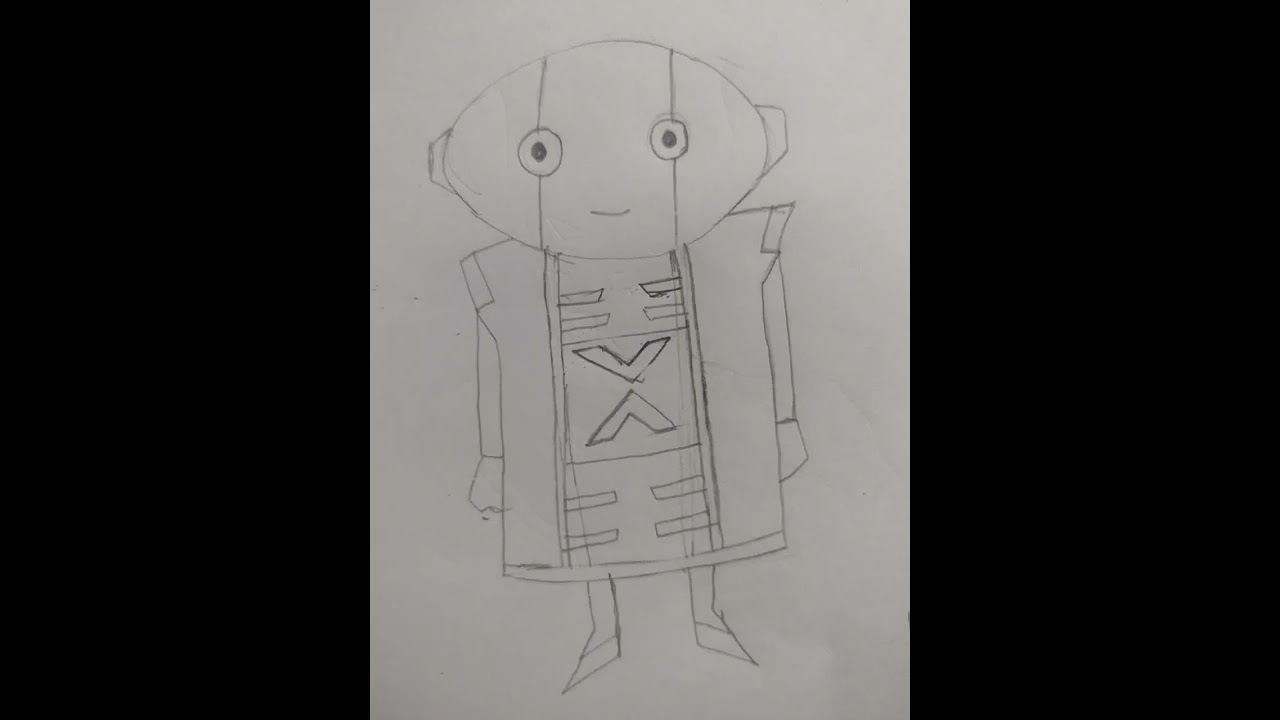 grand zeno outline drawing from dragon Ball super - YouTube