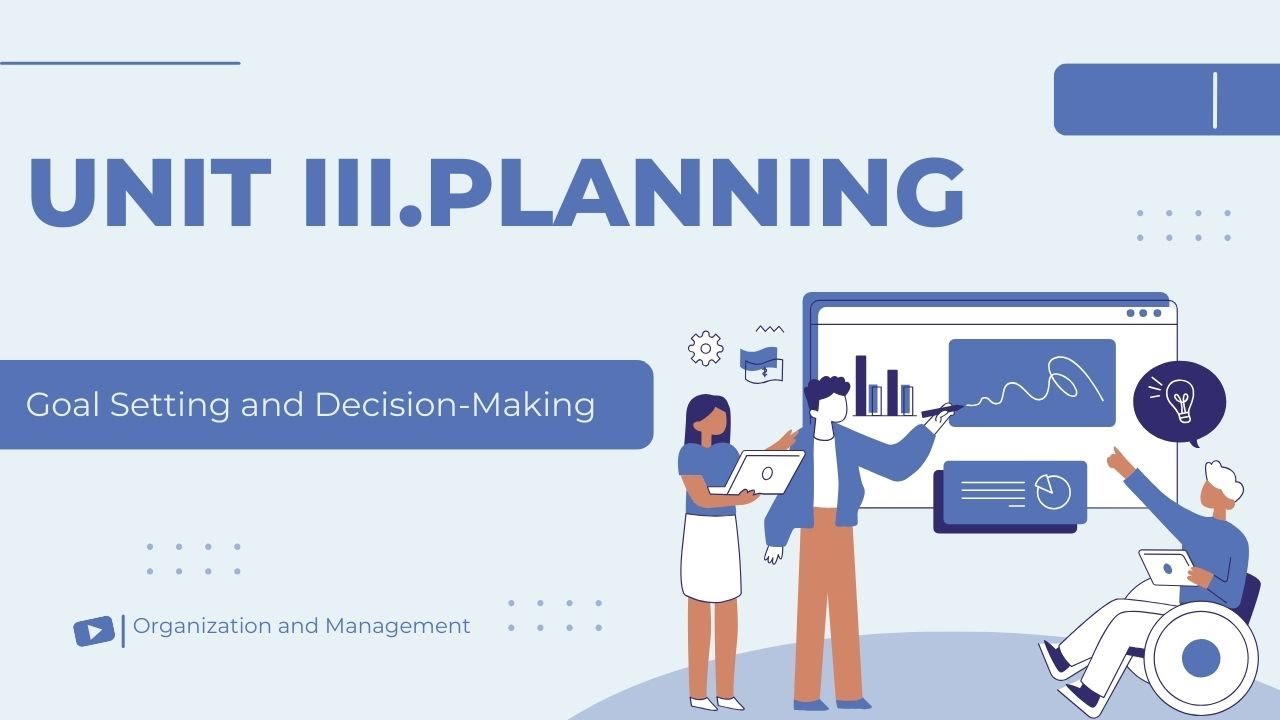 Unit III. Planning (Introduction to Planning) - YouTube