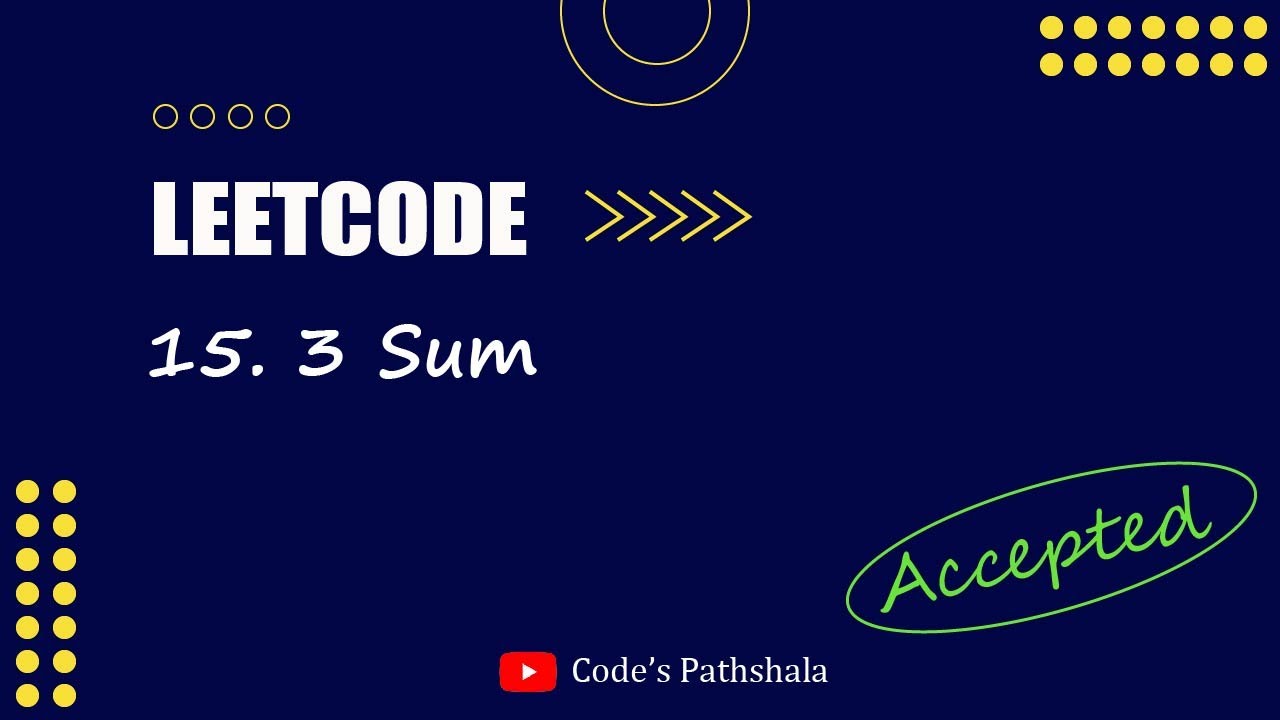 15. "3Sum" Problem Solve in Python - LeetCode Solutions - YouTube