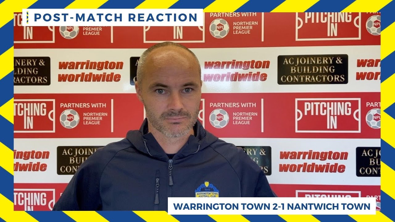 Warrington Town 2-1 Nantwich Town: Dave Raven reaction - YouTube