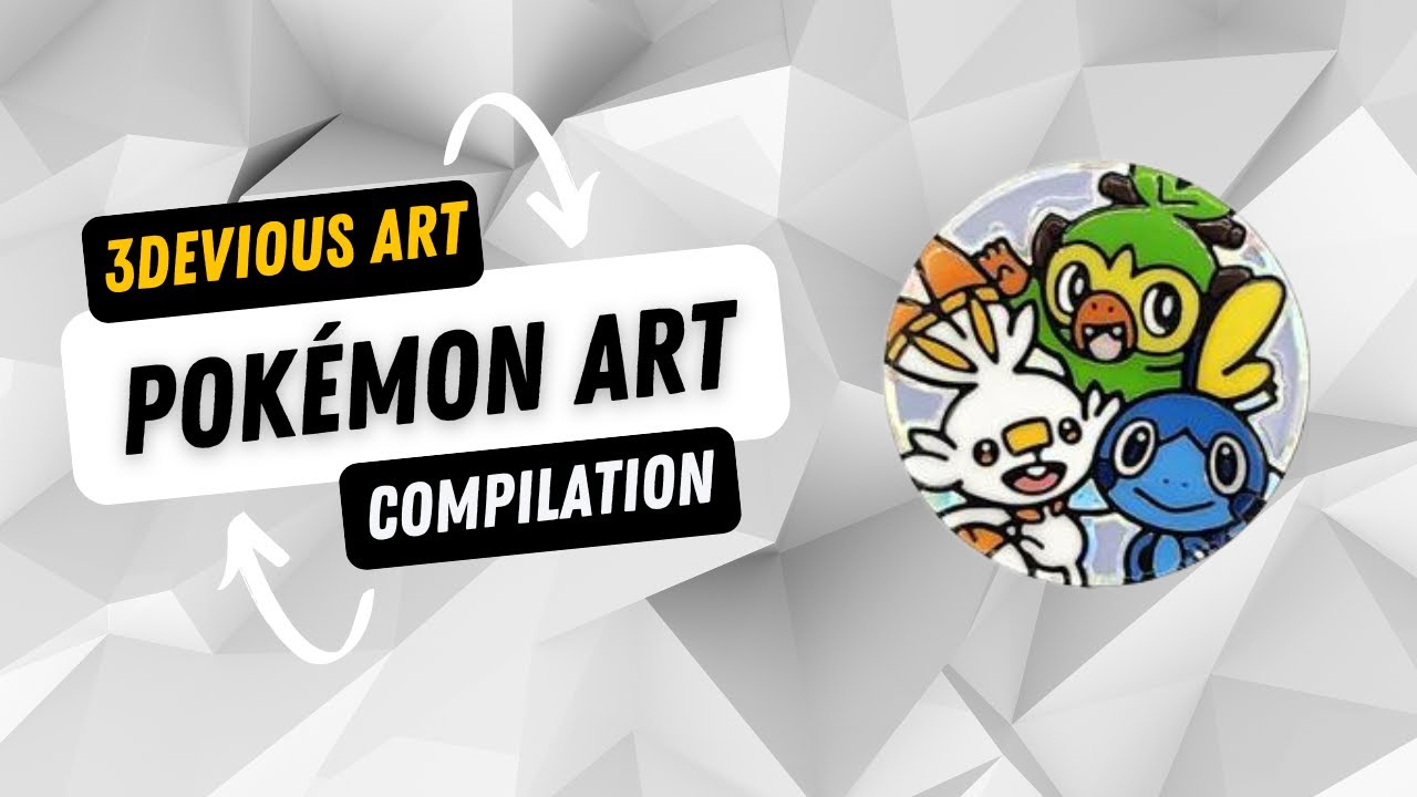 Pokémon Coin Painting Artwork Compilation - YouTube