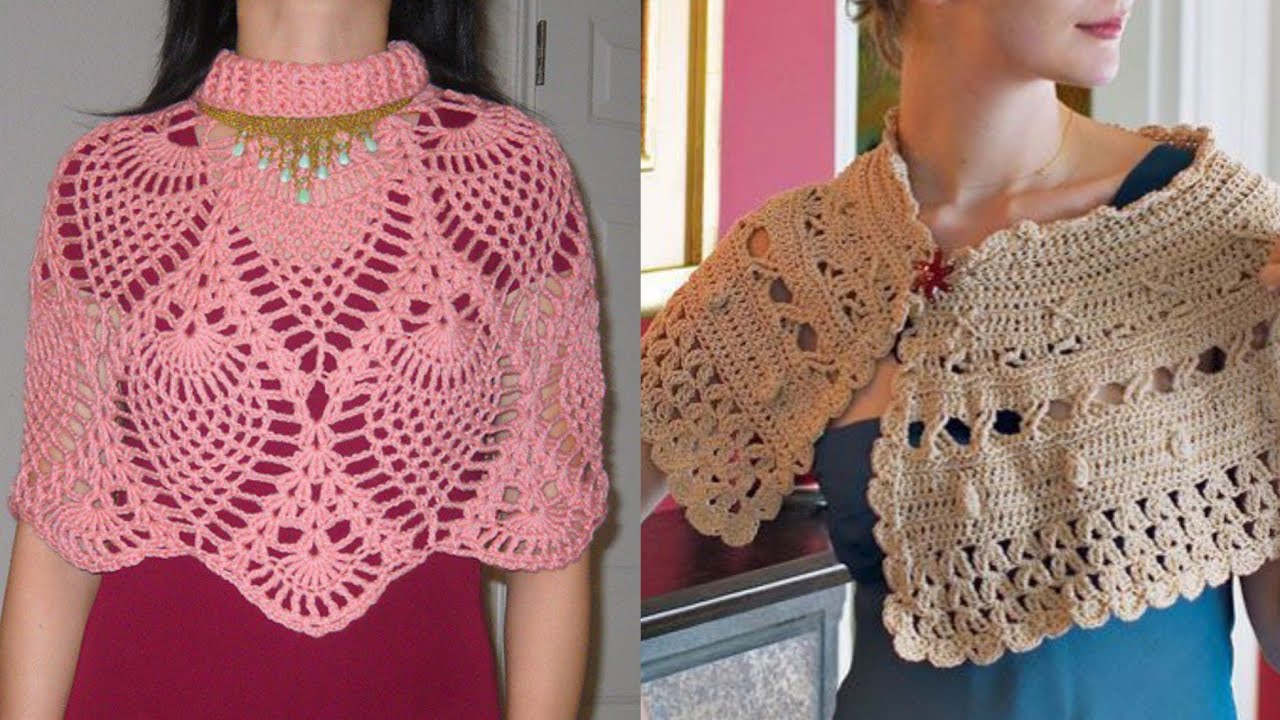 the most fantastic and Awesome elegant crochet handknit caplets/cap ...