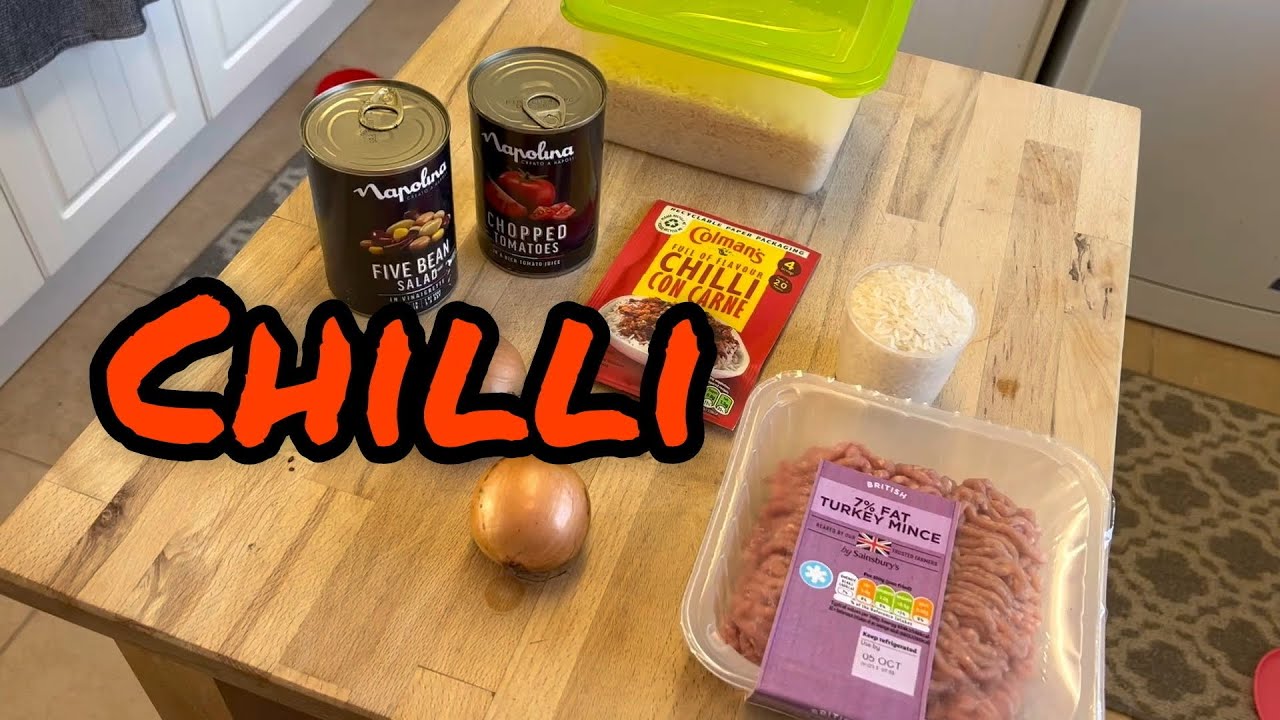 Turkey Chilli With Colmans Chilli Con Carne Seasoning Packet - YouTube