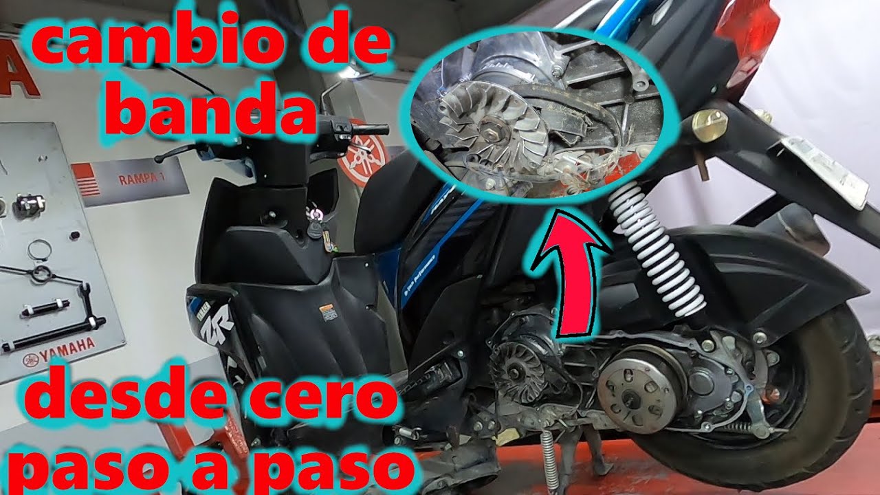 MI MOTO N0 CAMINA ¡¡¡¡ cambio de banda yamaha cygnus ray paso a paso ...