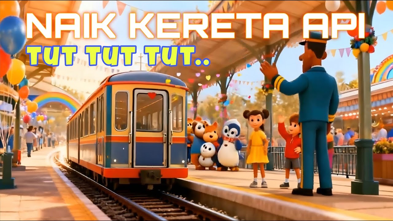 NAIK KERETA API tut tut tut 🚇🚇 Lagu Anak Terbaik - YouTube