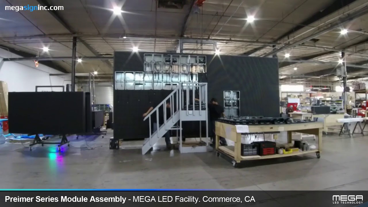 [MEGA LED] Premier Series 9x19 Outdoor Billboard Display Assembly - YouTube