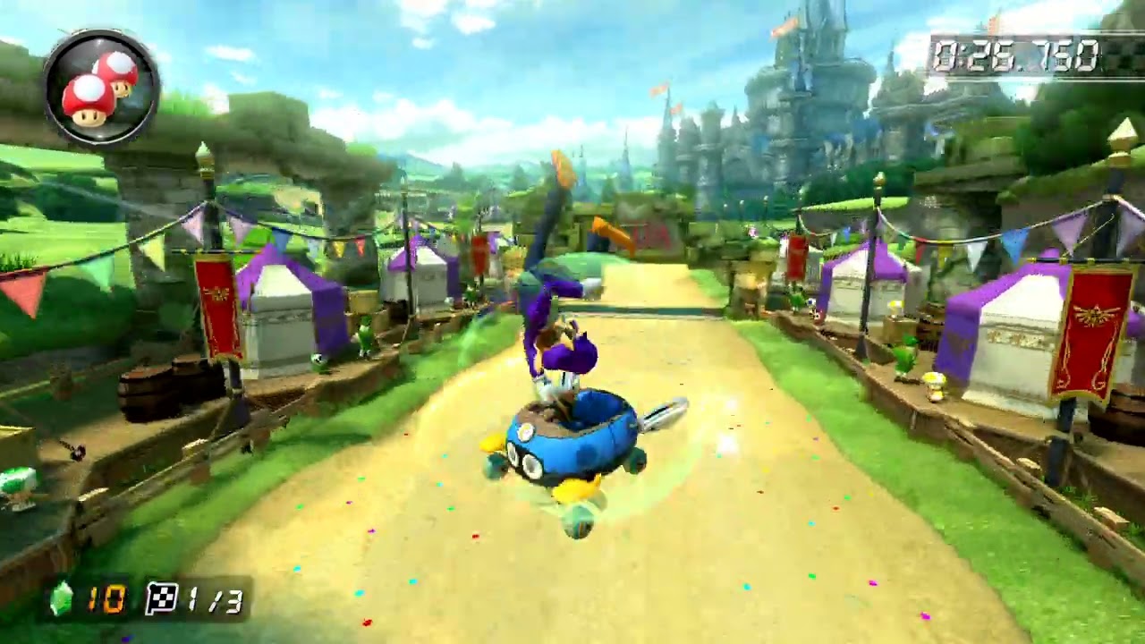 Hyrule Circuit [200cc] - 1:20.509 - JenZua (Mario Kart 8 Deluxe World ...