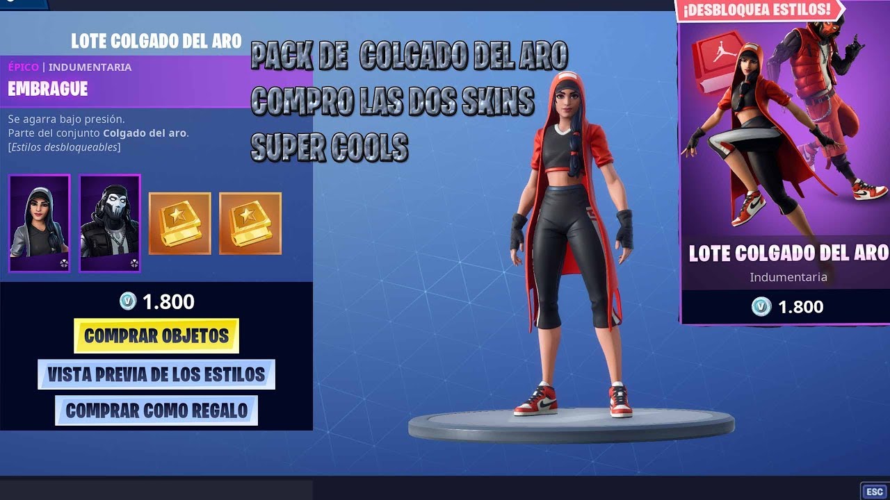 Fortnite - Lote Colgado del Aro Skins Embrague y Rutina - YouTube