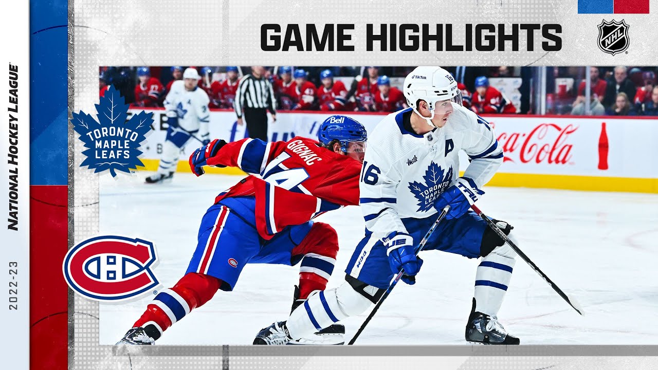 Maple Leafs @ Canadiens 10/3 | NHL Highlights 2022 - YouTube