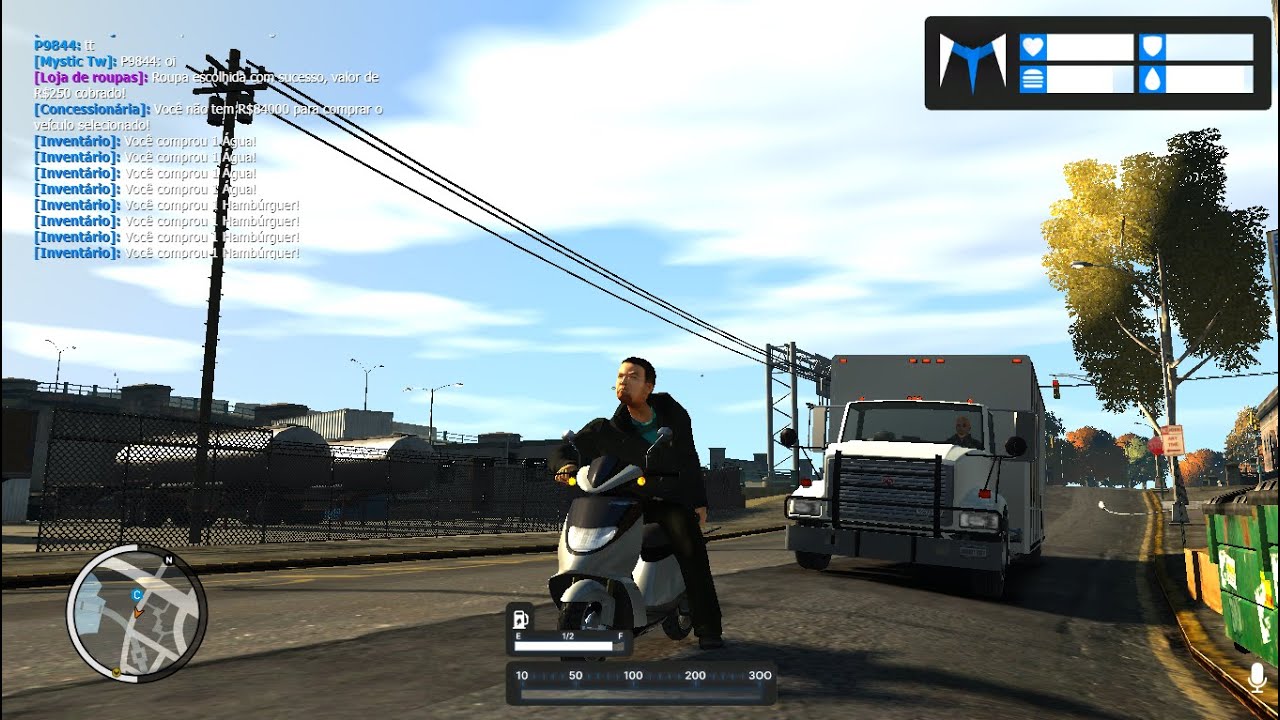 VIDA DE CAMINHONEIRO, GTA 4 BRASIL, SERVIDOR MYSTIC ROLEPLAY - YouTube