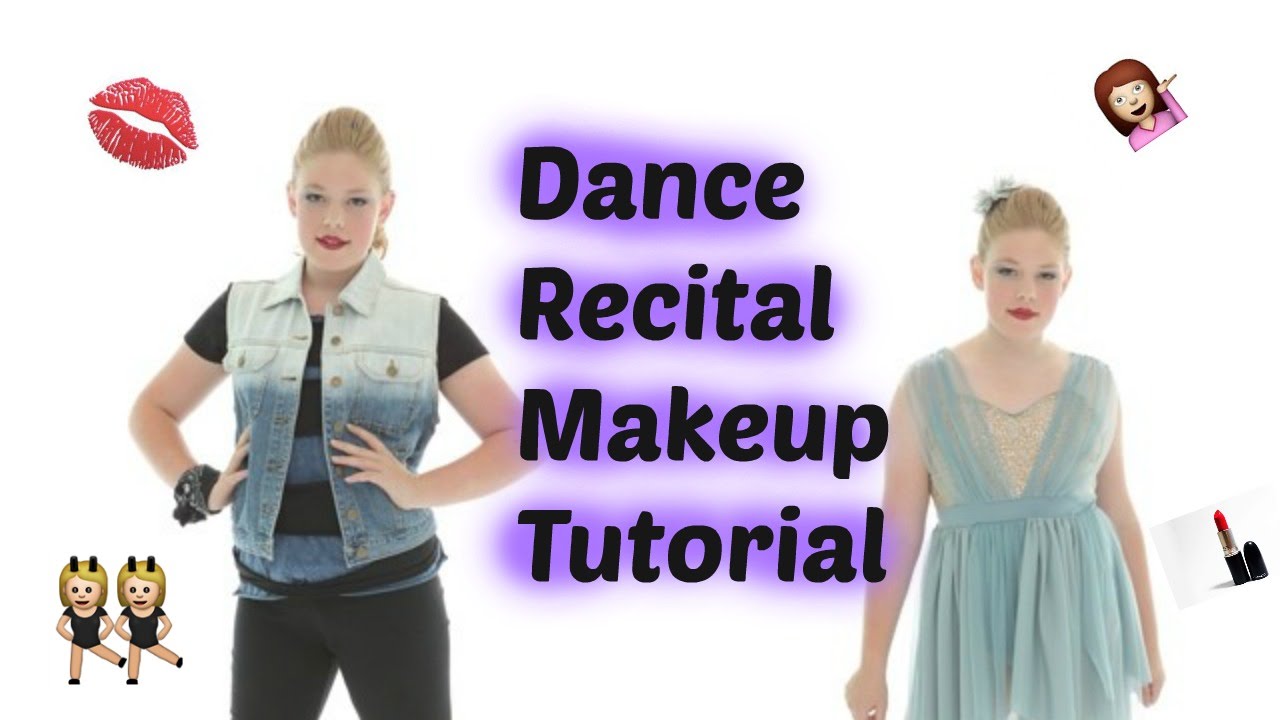 Dance Recital Makeup Tutorial - YouTube