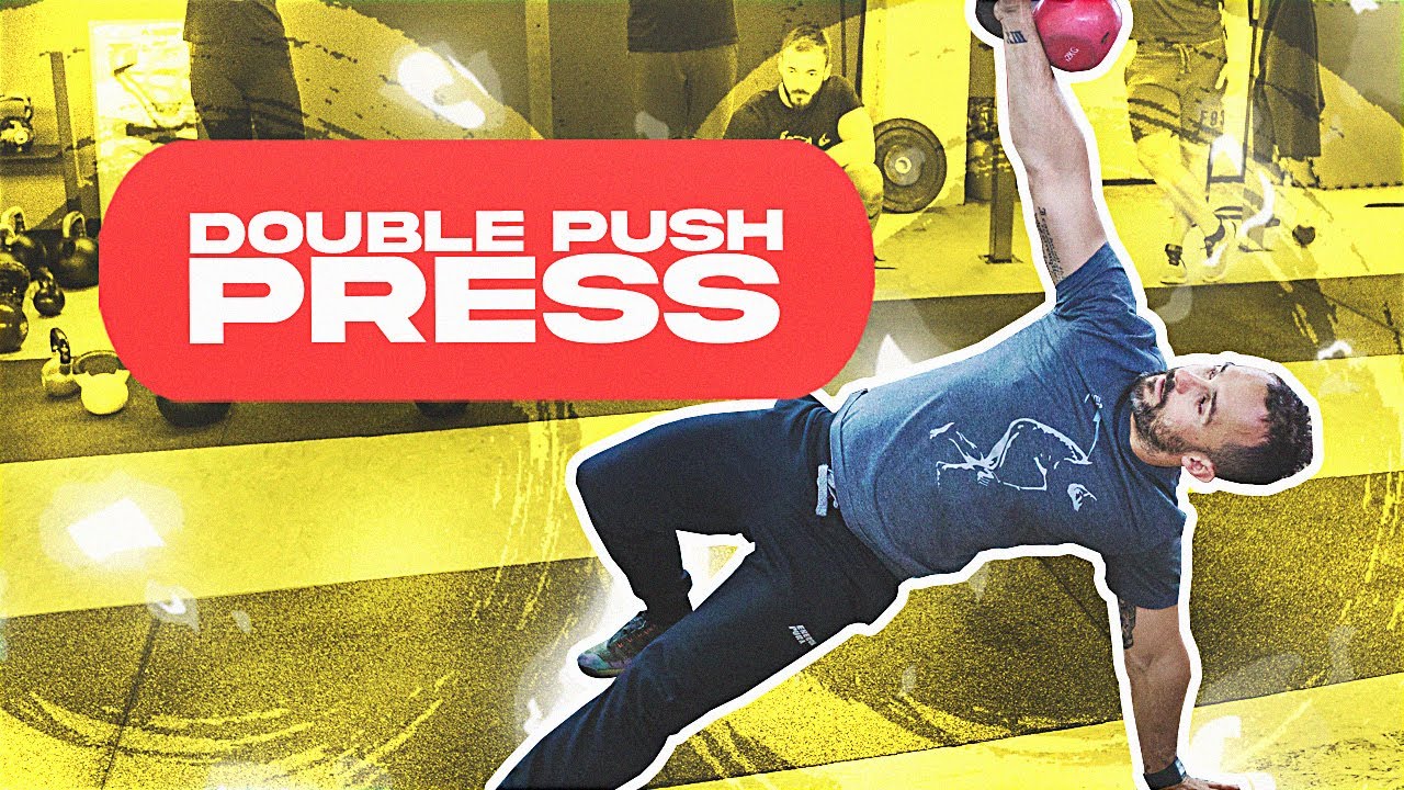 KETTLEBELL: Double push press / Girja / Basic Gym One - YouTube