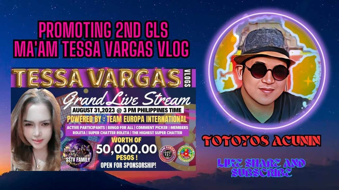 Saturday Evening Promoting 2nd Grand Live Stream Ms. Tessa Vargas Vlog ...