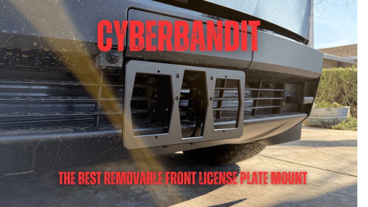 CyberBandit - The Best Removable Front License Plate Mount for the ...