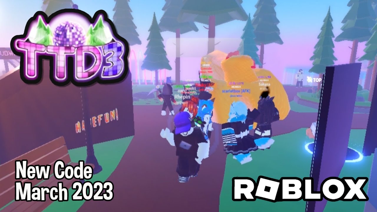 Roblox TTD 3 -New Code March 2023 - YouTube