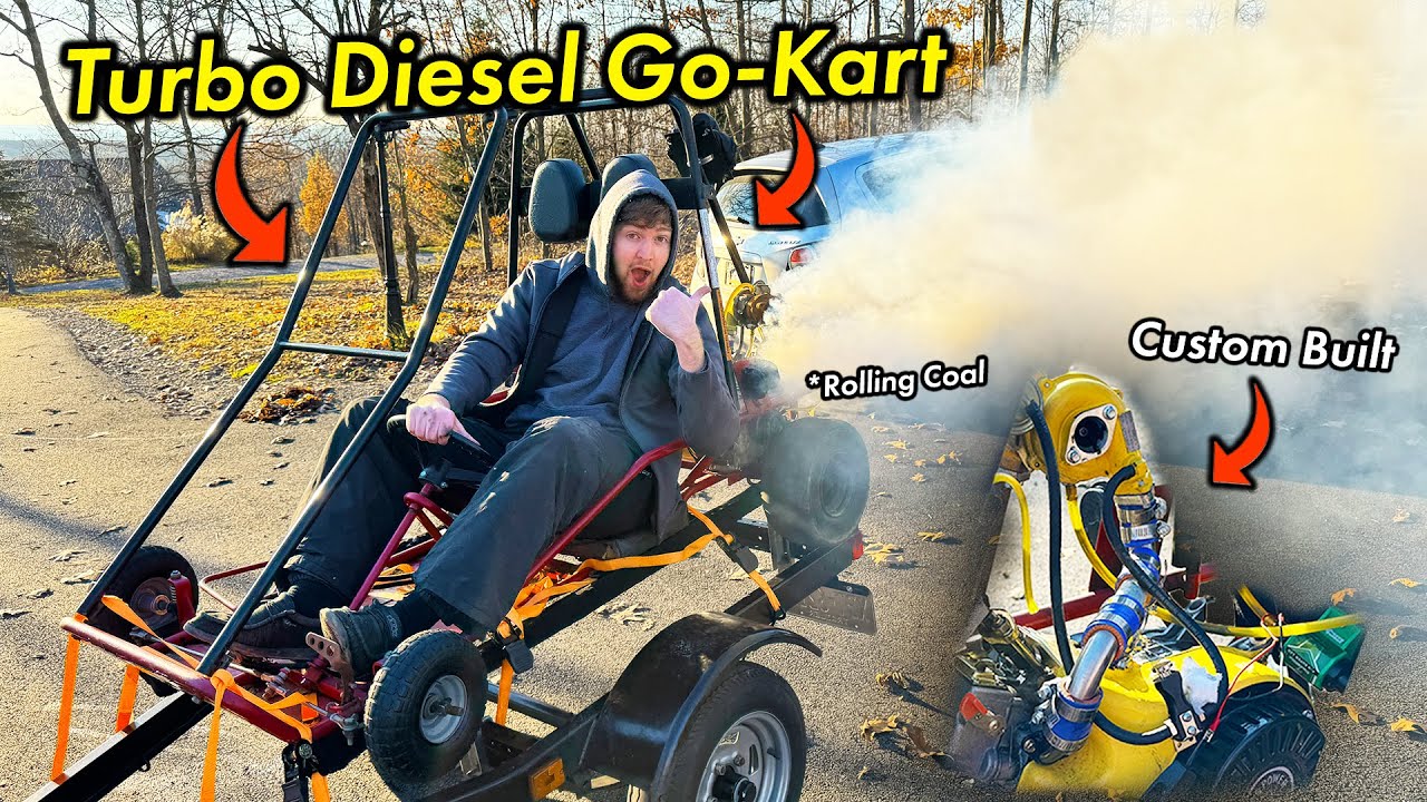 I Bought A Turbo Diesel Go-Kart And It Actually Rolls Coal - YouTube