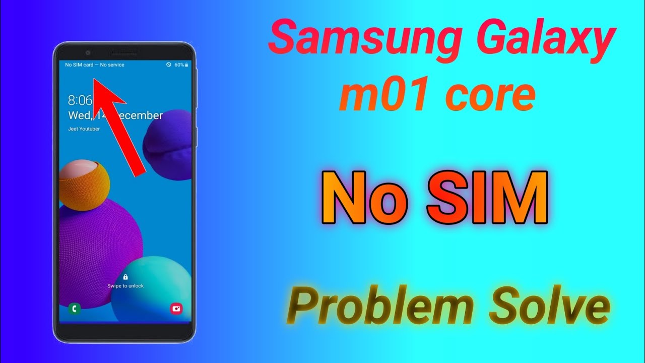 Samsung Galaxy m01 core No SIM Problem Solve - YouTube