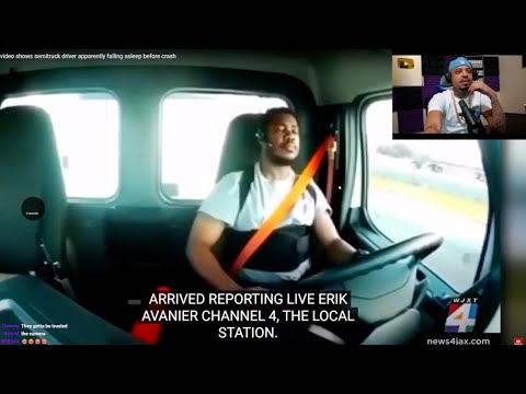 Dashcam Shows Truck Driver Falling To Sleep Before Fatal Crash | DJ Ghost Reaction