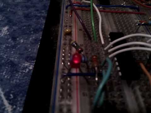 First Bit angle modulation dimming test with a led - YouTube
