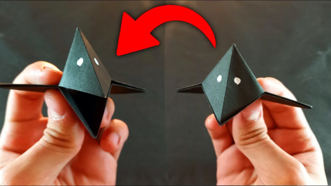 Origami talking crow - YouTube