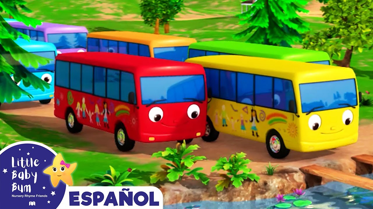 10 Autobuses Cruzan el Río - Canciones Infantiles | Dibujos Animados ...