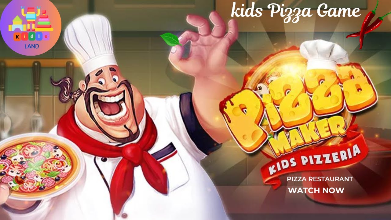 Kids learn how to cook pizza| pizza making game | Kids pizza Cheif ...