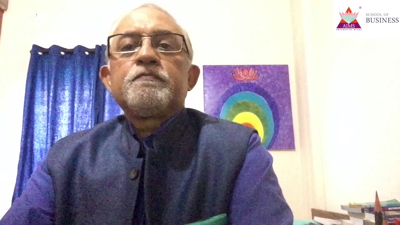 Prof Ramesh Feedback- Learn From Home - Aims School of Business - YouTube
