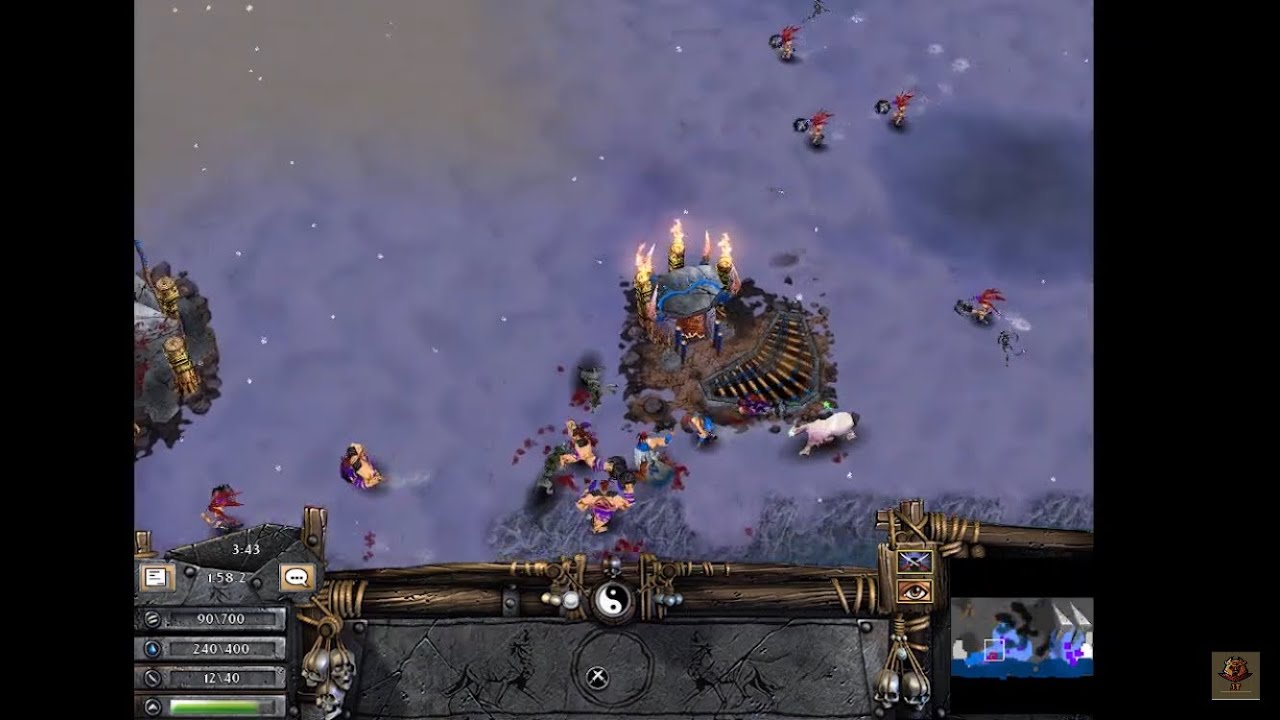 BATTLE REALMS ZEN (1v1) JT(Wolf) vs MARIAN(Wolf) - YouTube