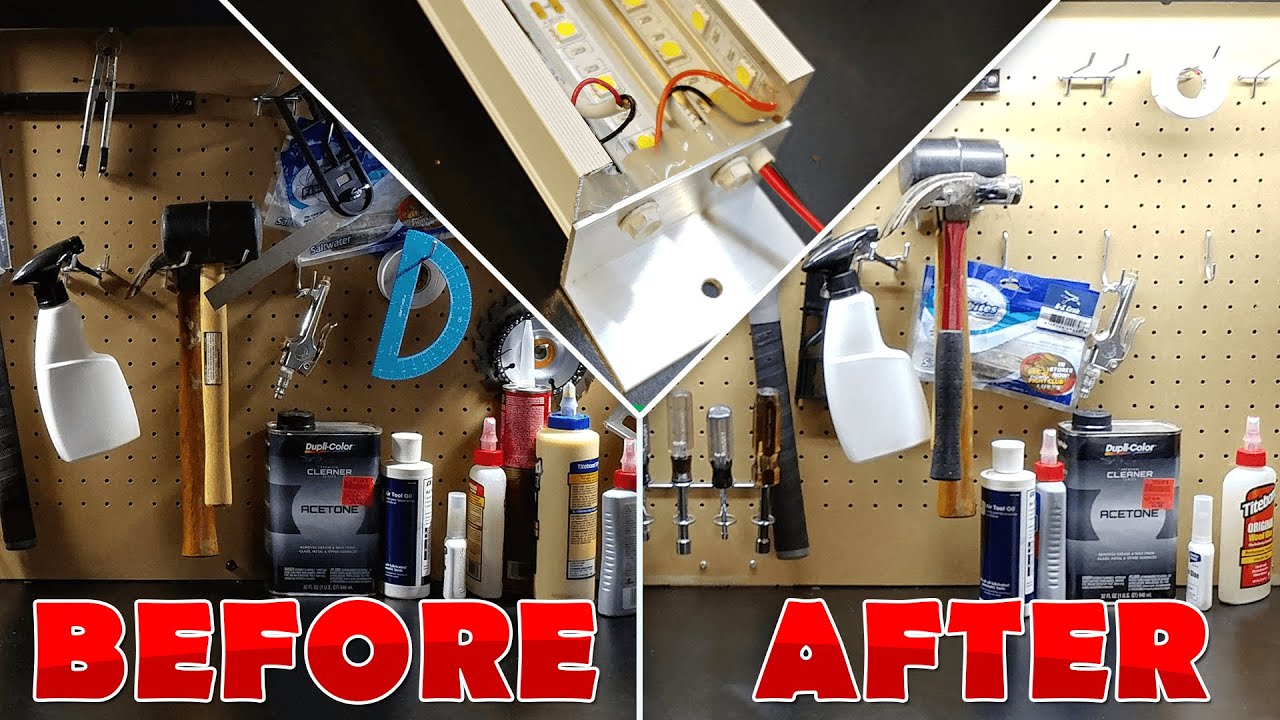 LED Light Fixture | DIY Garage/Workbench Lighting Fixtures from 4-ft to ...