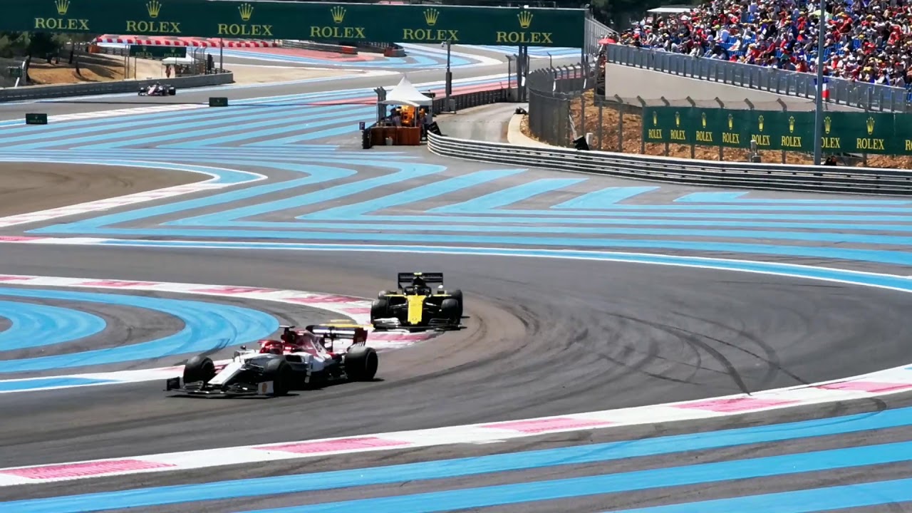 GP F1 France circuit Paul Ricard Course du 23 06 19 dans la chicane 6 ...
