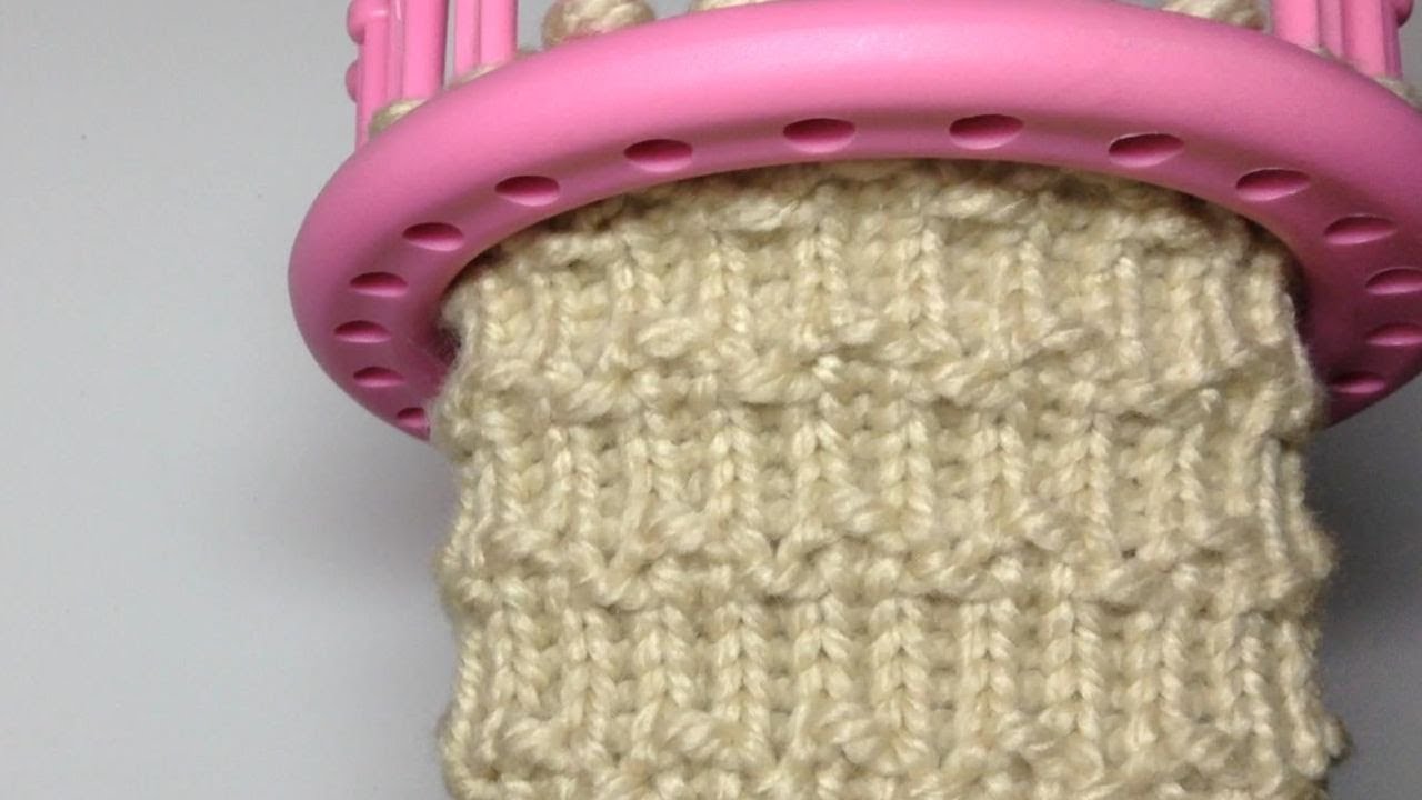 How to Knit ROMAN STITCH on a Round Loom: Step-by-Step Tutorial - YouTube