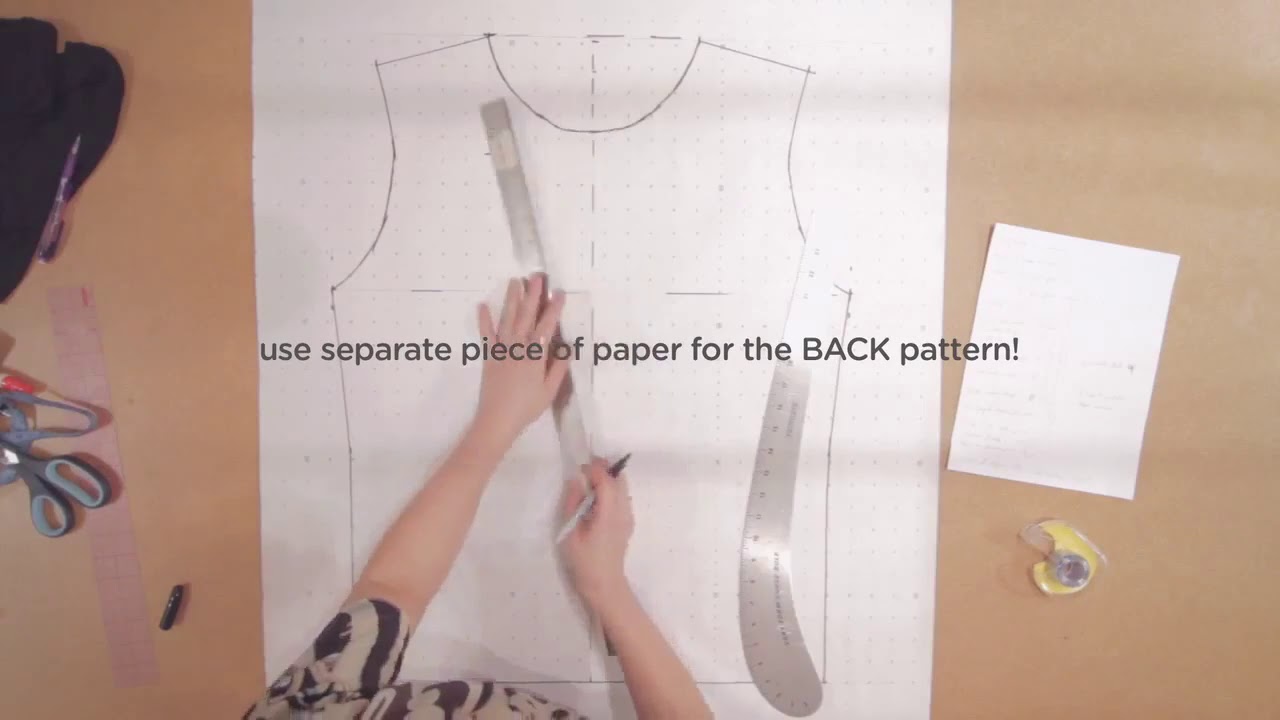 4 Creating a Paper Pattern - YouTube