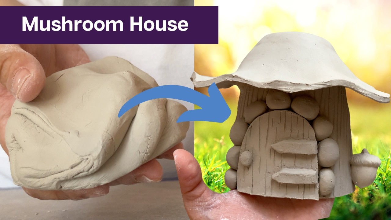 How to Hand Build a Charming Mushroom House from Clay - DIY Garden ...