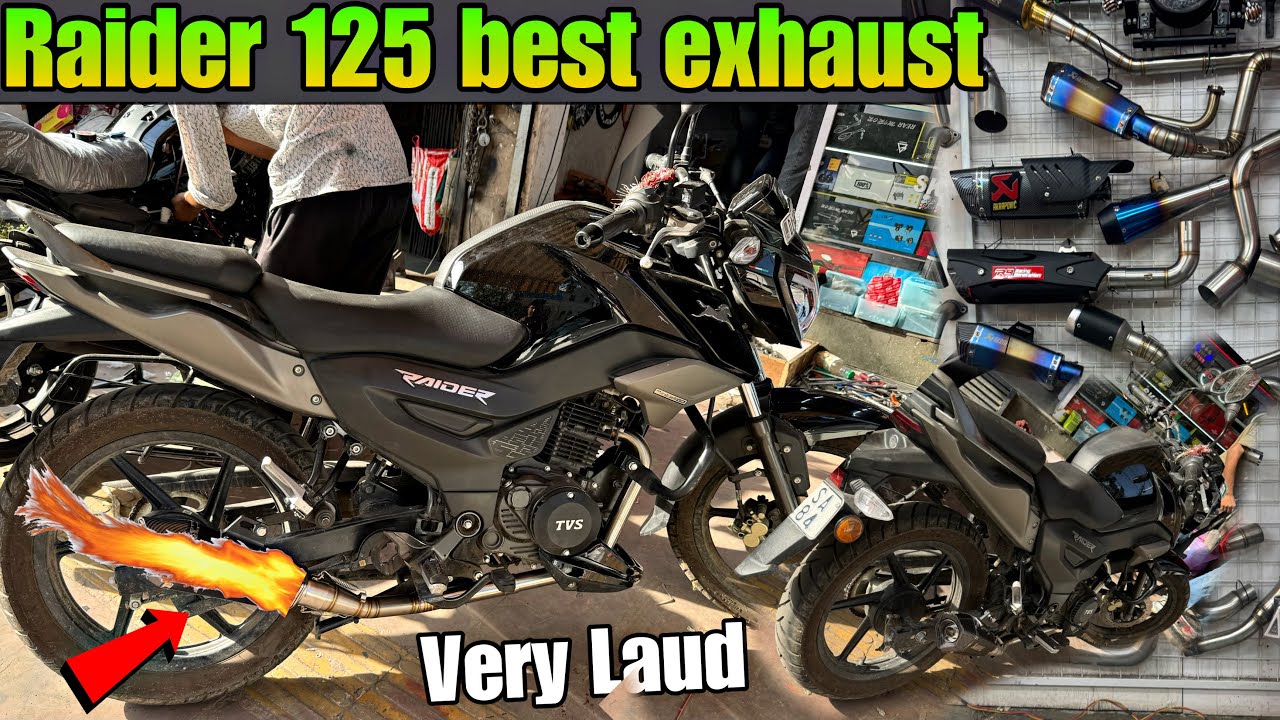raider 125 exhaust modified | Raider Best Exhaust | Raider 125 Modified ...