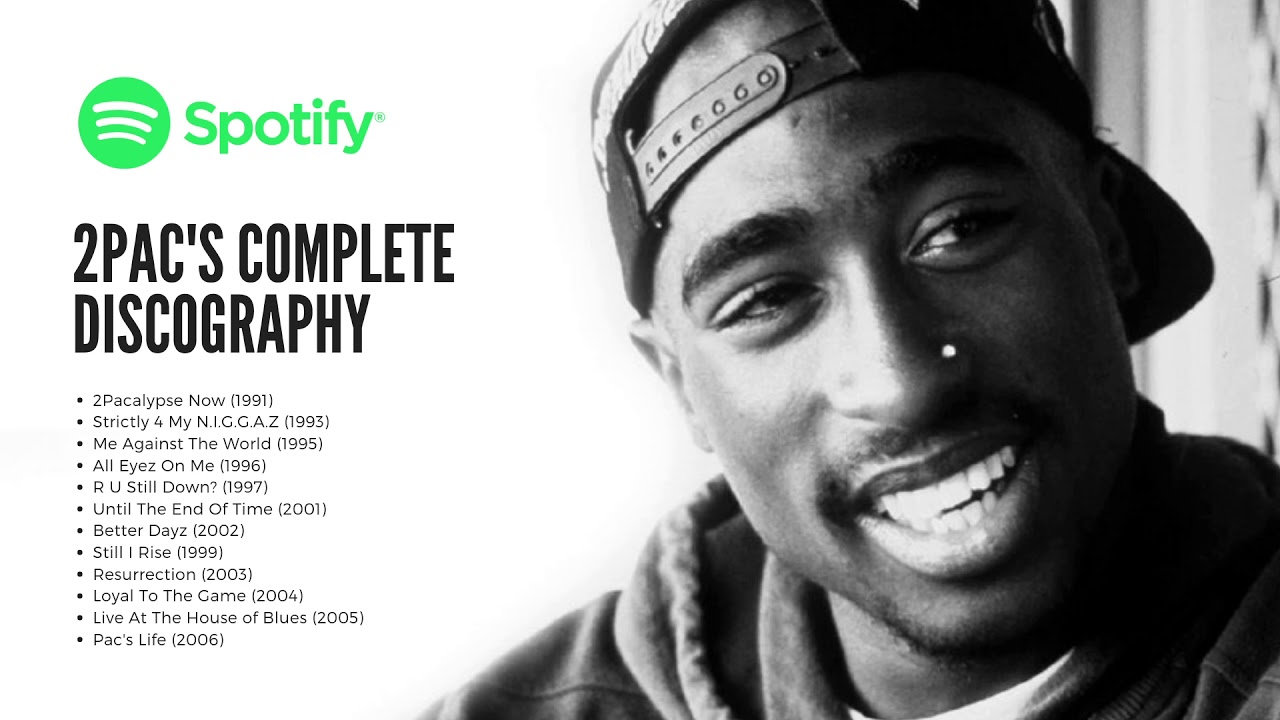 2PAC COMPLETE DISCOGRAPHY (SPOTIFY PLAYLIST) - YouTube