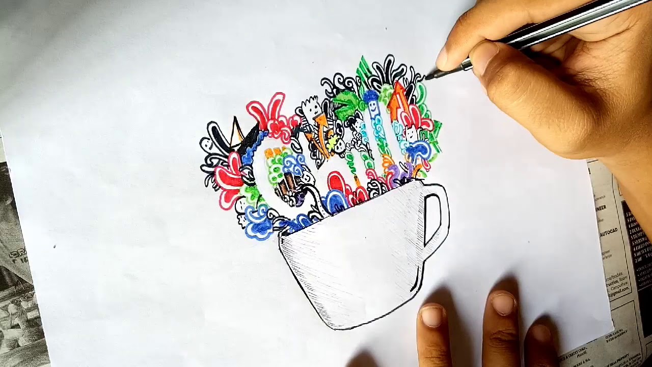 Doodle art : "chill" by Awesome kinit (ligarayk) - YouTube